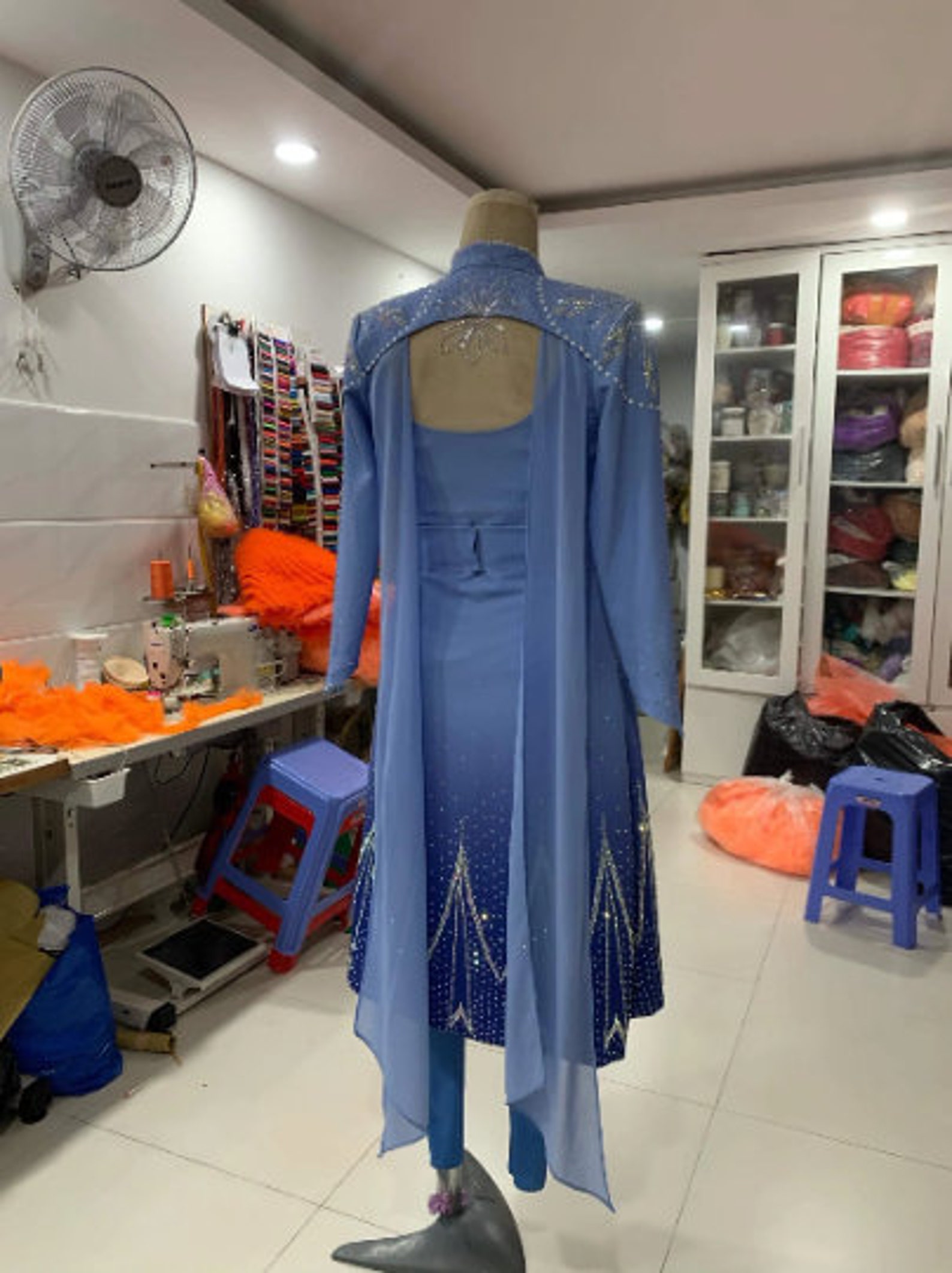 Elsa Frozen 2 Blue Costume, Elsa Blue Cosplay, Frozen 2 Costume Adult ...