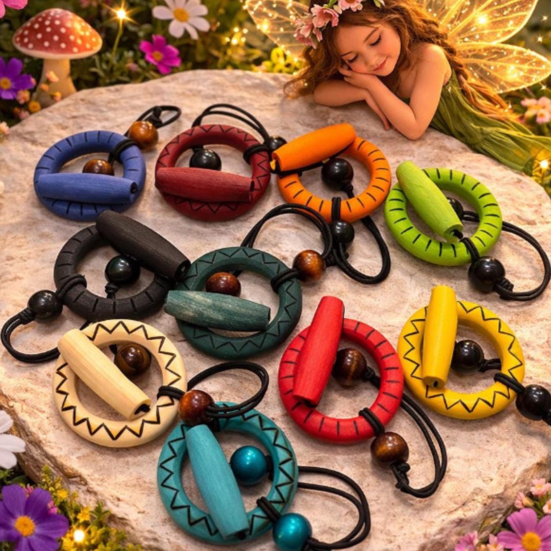 Boho Dreadlock Ties, Wooden Loc Hair Accessories, 10 Colors Available ...