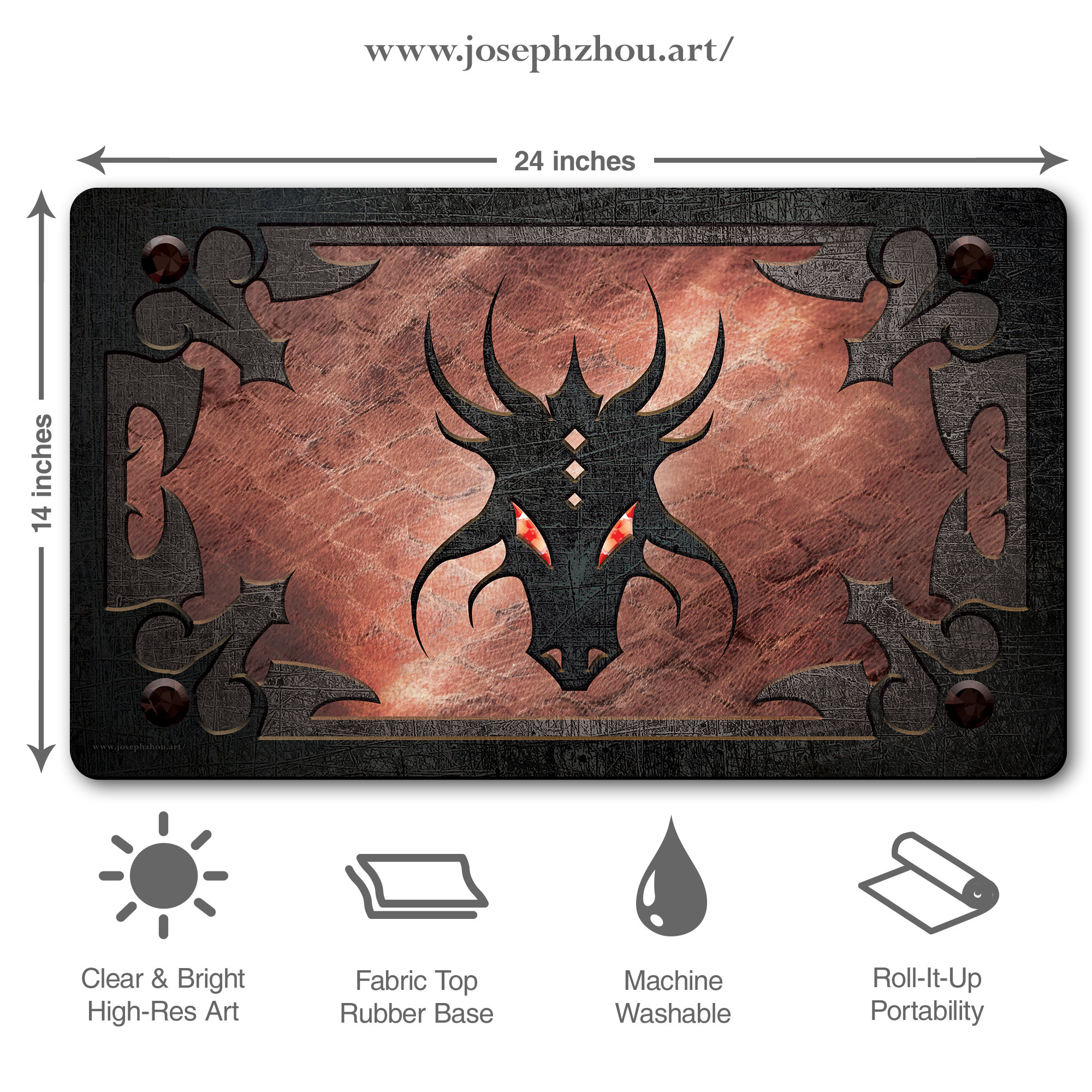 Mtg Playmat, Dragon Playmat, Magic the Gathering Playmat, Giant ...