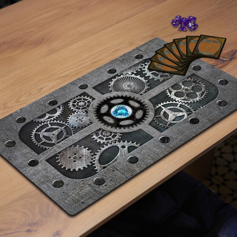 Artificer Playmat, MTG Playmat, Steampunk Decor, Large Desk Mat Gaming ...