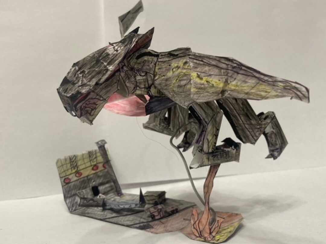 4D Origami Godzilla 2014 10TH Anniversary: Male MUTO Kaiju Homemade ...