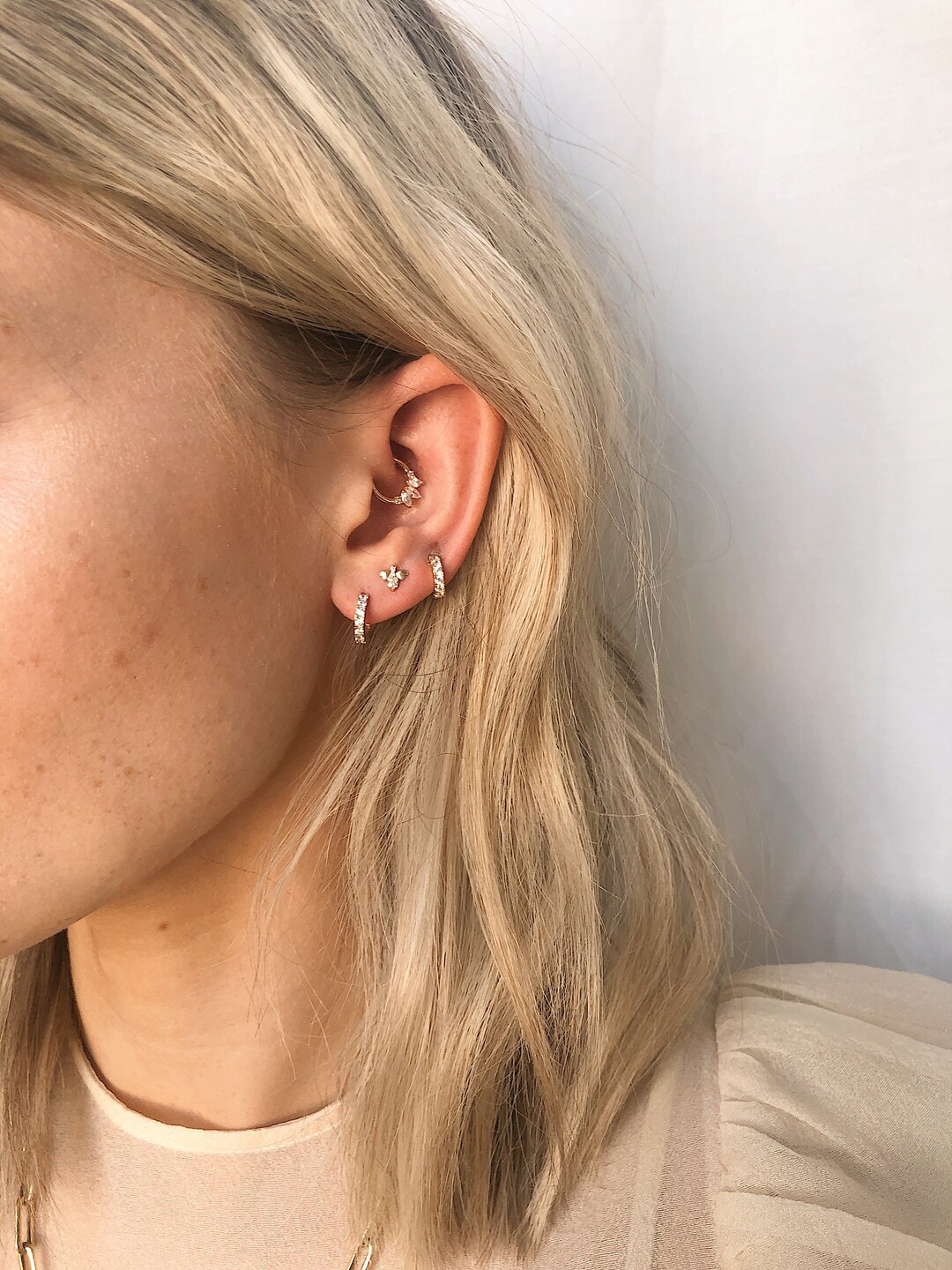 9ct Gold Huggy Hoops Solid Gold Huggie Hoops Small Gold - Etsy UK