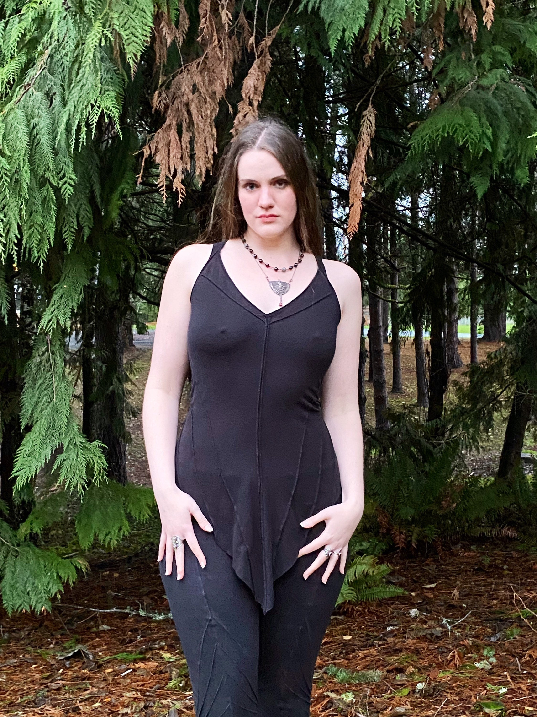Made to Order Black Elven Armor Tunic in Black Bamboo/hemp Stretch - Etsy