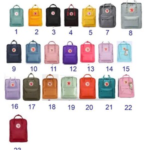 Kanken Custom Embroidered - Embroidered Kanken Backpack - Flower Embroidery Kanken - Kanken ...