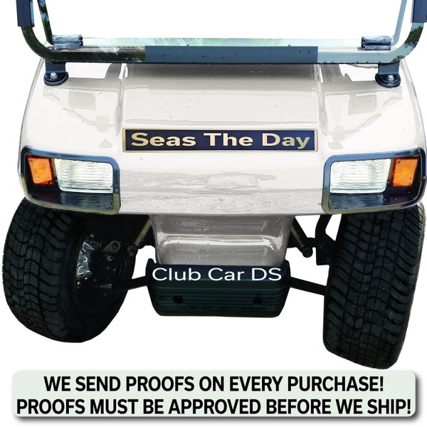 Golf Cart Name Decal - Etsy