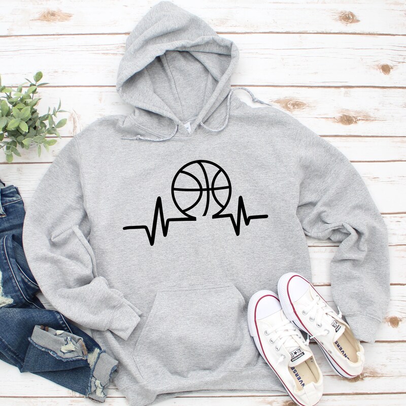 Basketball Heartbeat Svg - Etsy