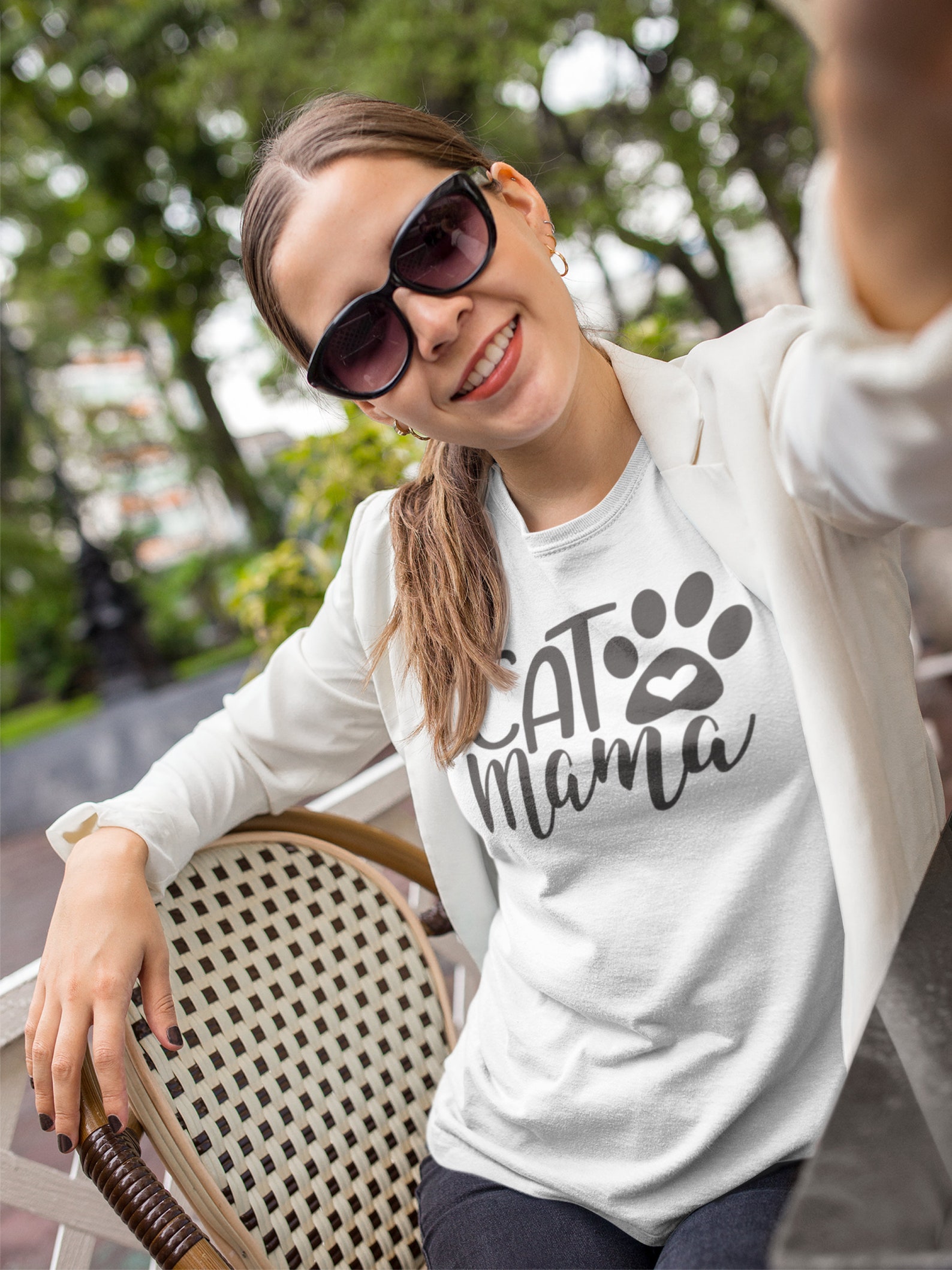 Cat Mama Shirt Cat Mom Shirt Cat Lover Tee Personalized Cat - Etsy