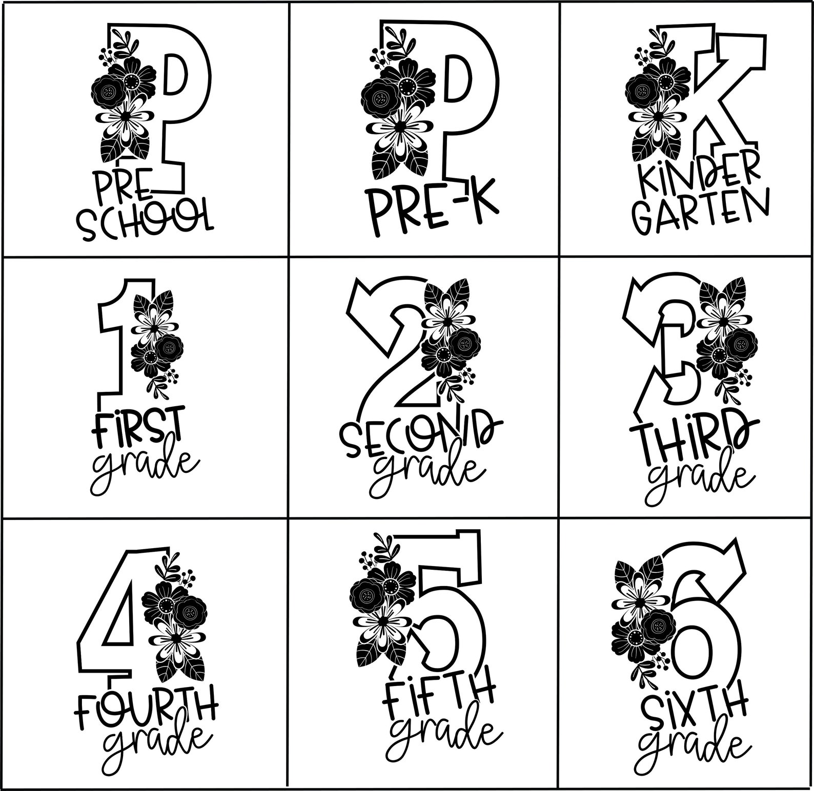 Flower School Shirt Kindergarten Preschool 1st 2nd 3rd 4th - Etsy