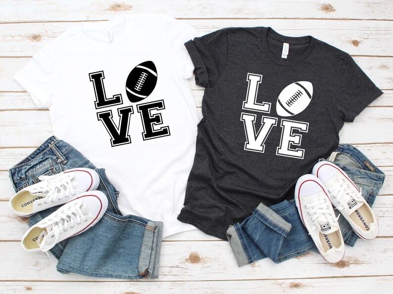 Love Football Shirt Game Day Shirt Sunday Football Football | Etsy