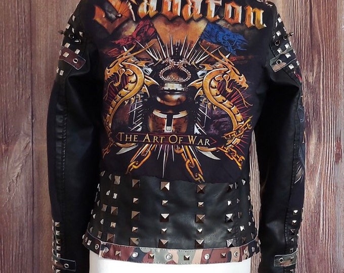 Heavy metal band jackets and lace up tank by NoLifeTillLeather666