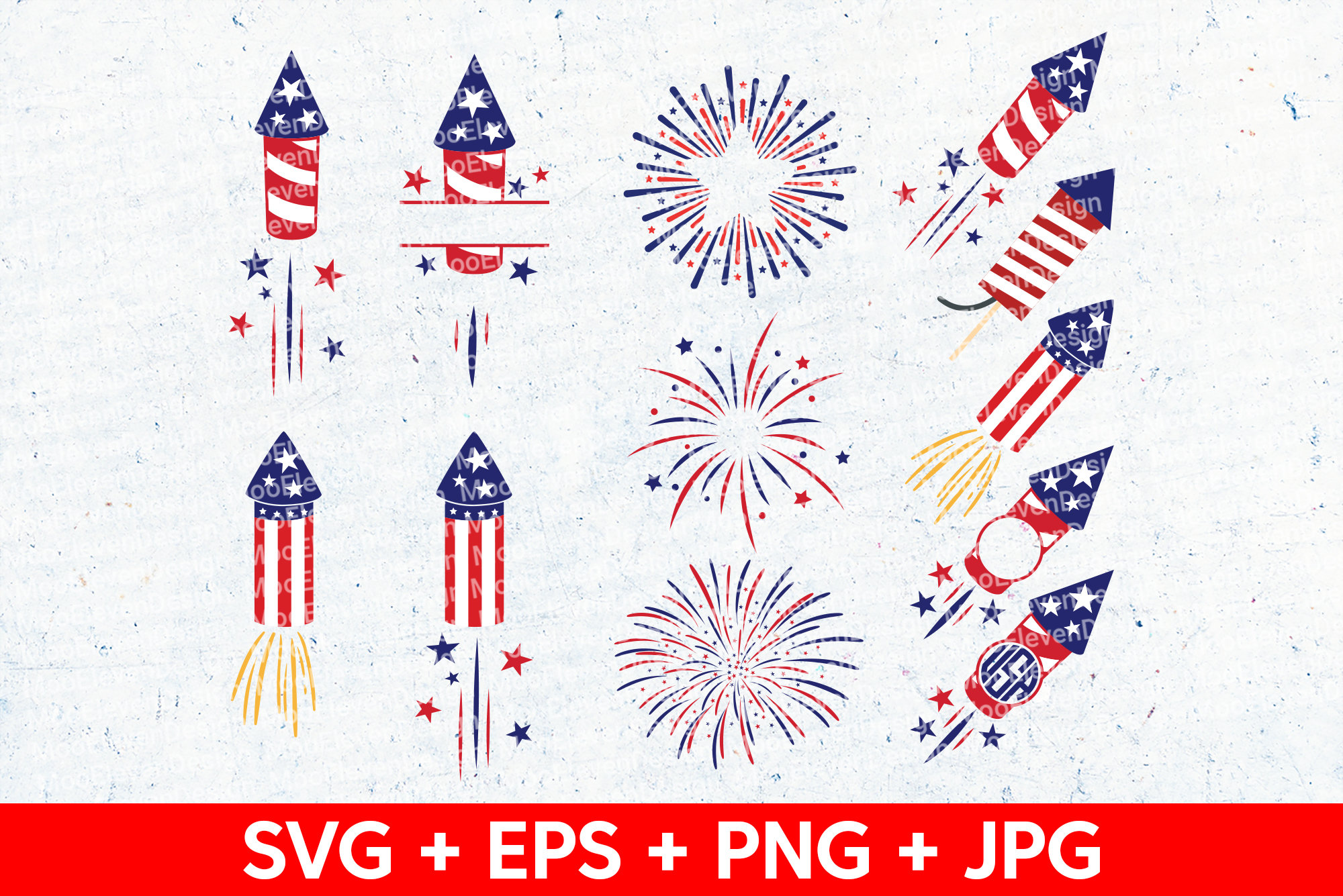 Fire Cracker Bundle SVG 4th of July Fireworks American - Etsy
