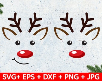 Deer Reindeer Christmas Elf Cuttable Design SVG PNG DXF & Eps - Etsy