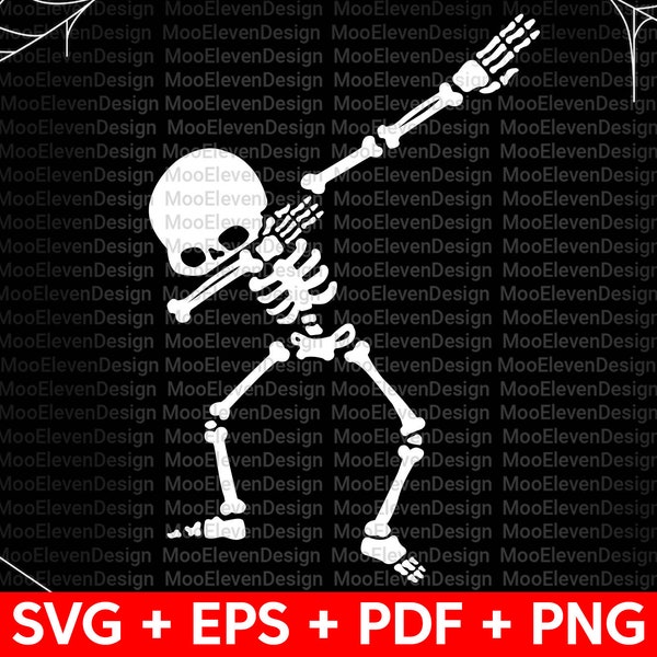 Dabbing Skeleton Svg - Etsy