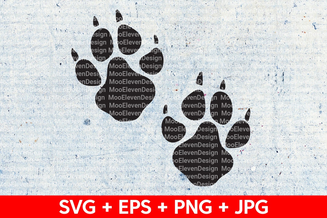 Wolf Paw SVG, PNG, Cricut, Silhouette, Cricut Svg, Silhouette Svg, Pet ...