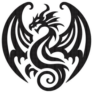 Chinese Dragon SVG, Dragon Tattoo Design - Digital Download for Crafts ...