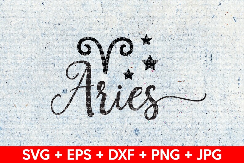 Aries Star Sign Zodiac SVG PNG Cut File SVG Star Signs Svg | Etsy