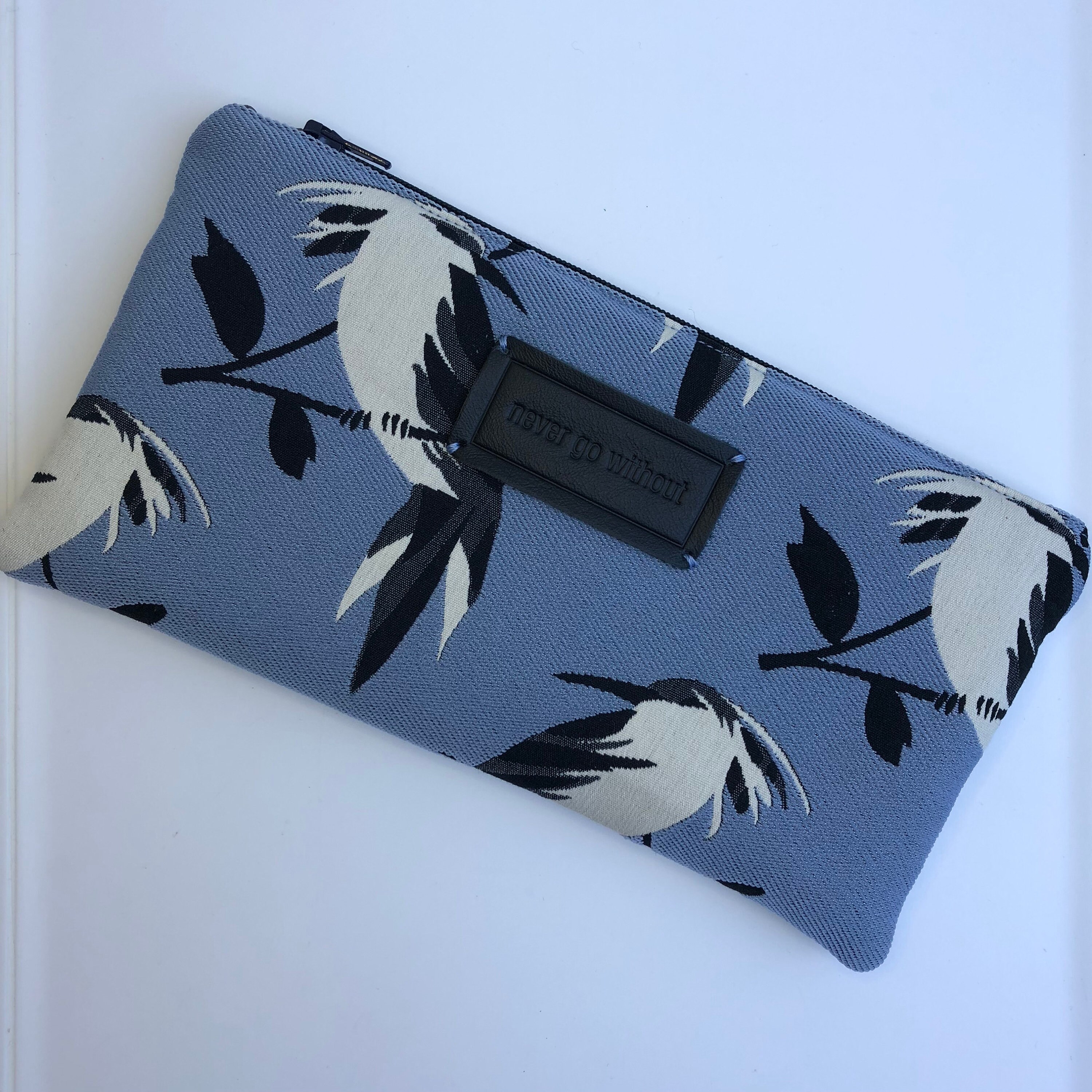 Light Blue Pencil Case Cases Cosmetic Bag Make-up Bag Never Go Without ...