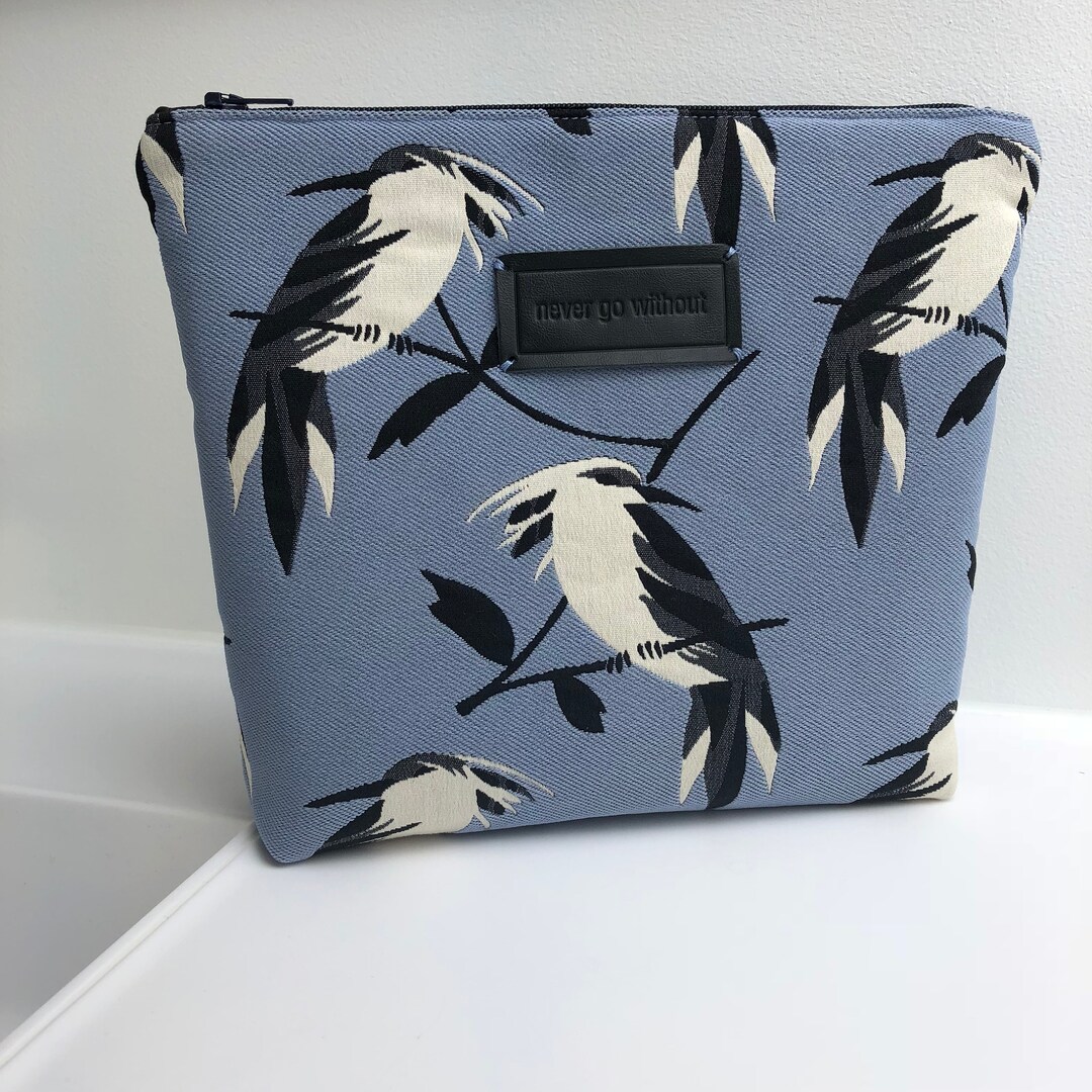 Light Blue Cosmetic Bag Makeup Bag Never Go Without for - Etsy