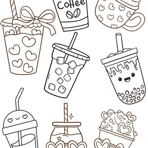 6 Colouring Pages Digital Download - Etsy