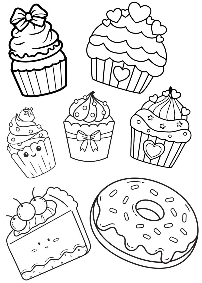 6 Colouring Pages Digital Download - Etsy