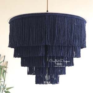 Boho Fringe Chandelier LABYRINTH Macrame Pendant Light Macrame Fringe ...