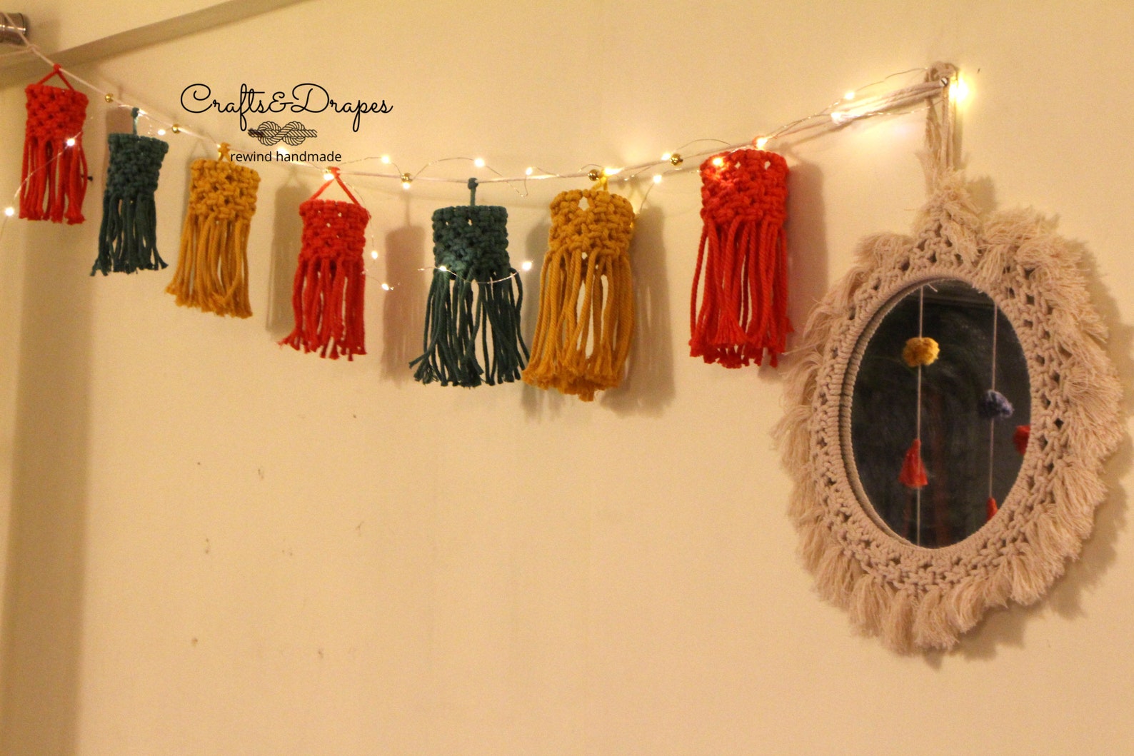 Christmas Gifts Mini Lamp Boho Hangings Boho Lights - Etsy