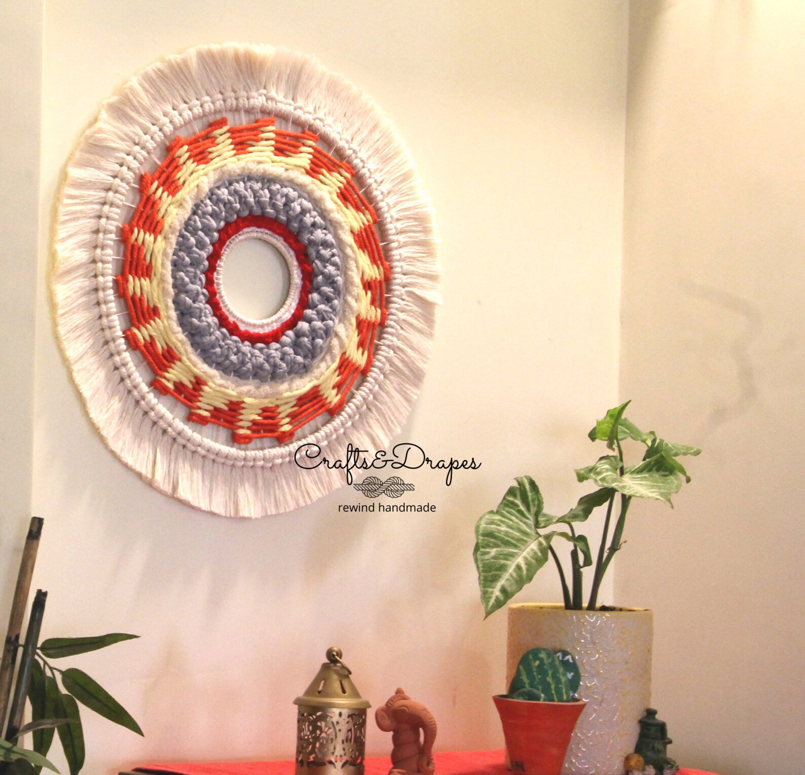 Macra Weave Circular Weaving Round Woven Wall Art Modern - Etsy