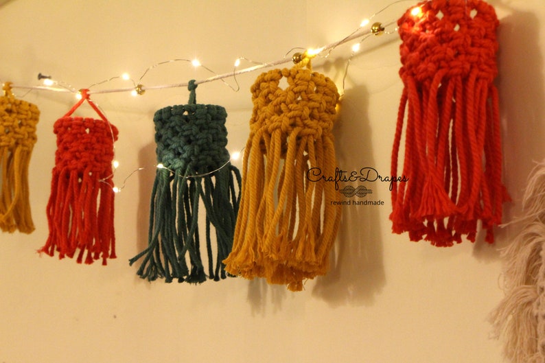 Christmas Gifts Mini Lamp Boho Hangings Boho Lights - Etsy