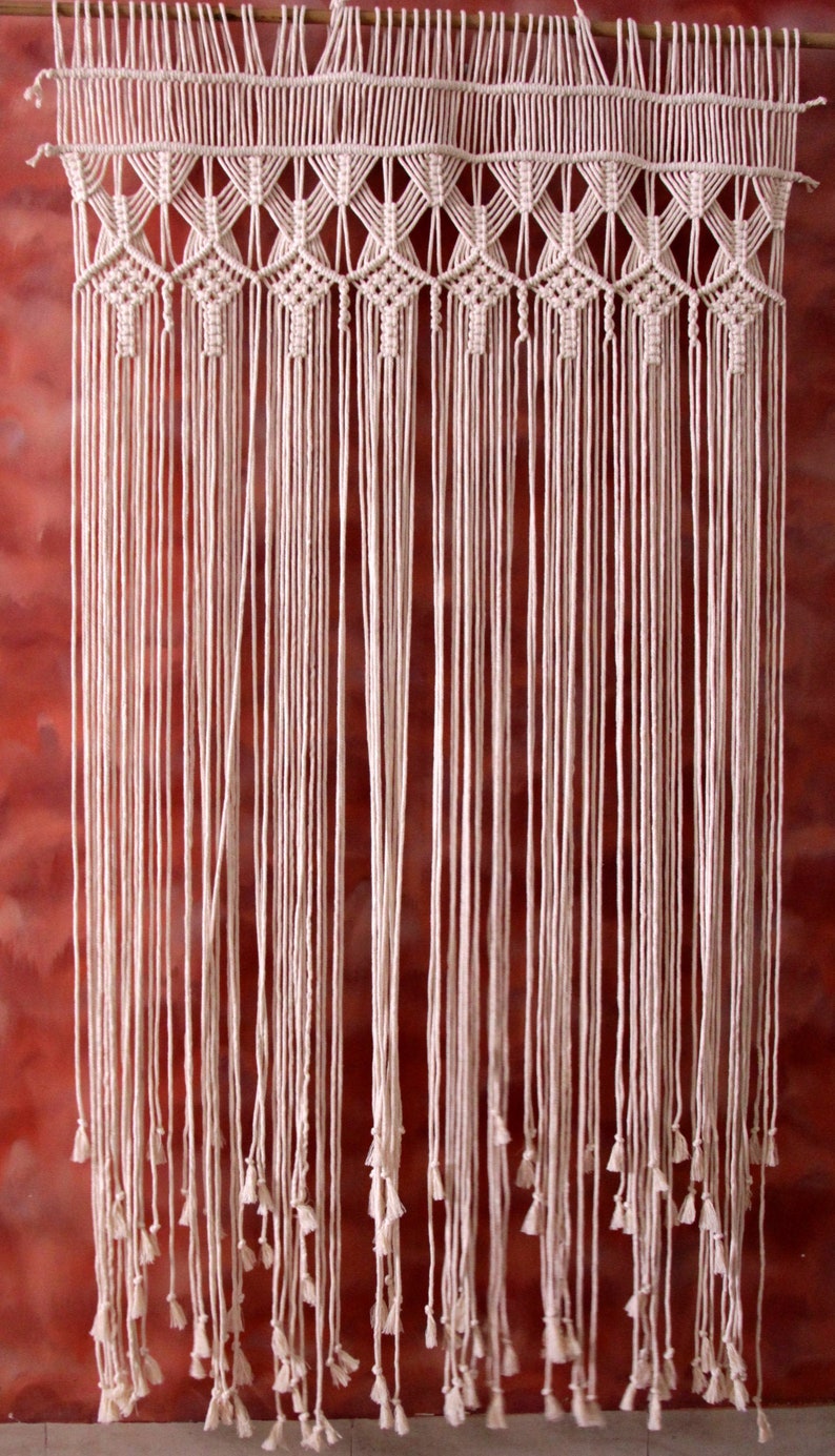 Macrame Door / Window Curtain Room Divider Room Seperator W | Etsy