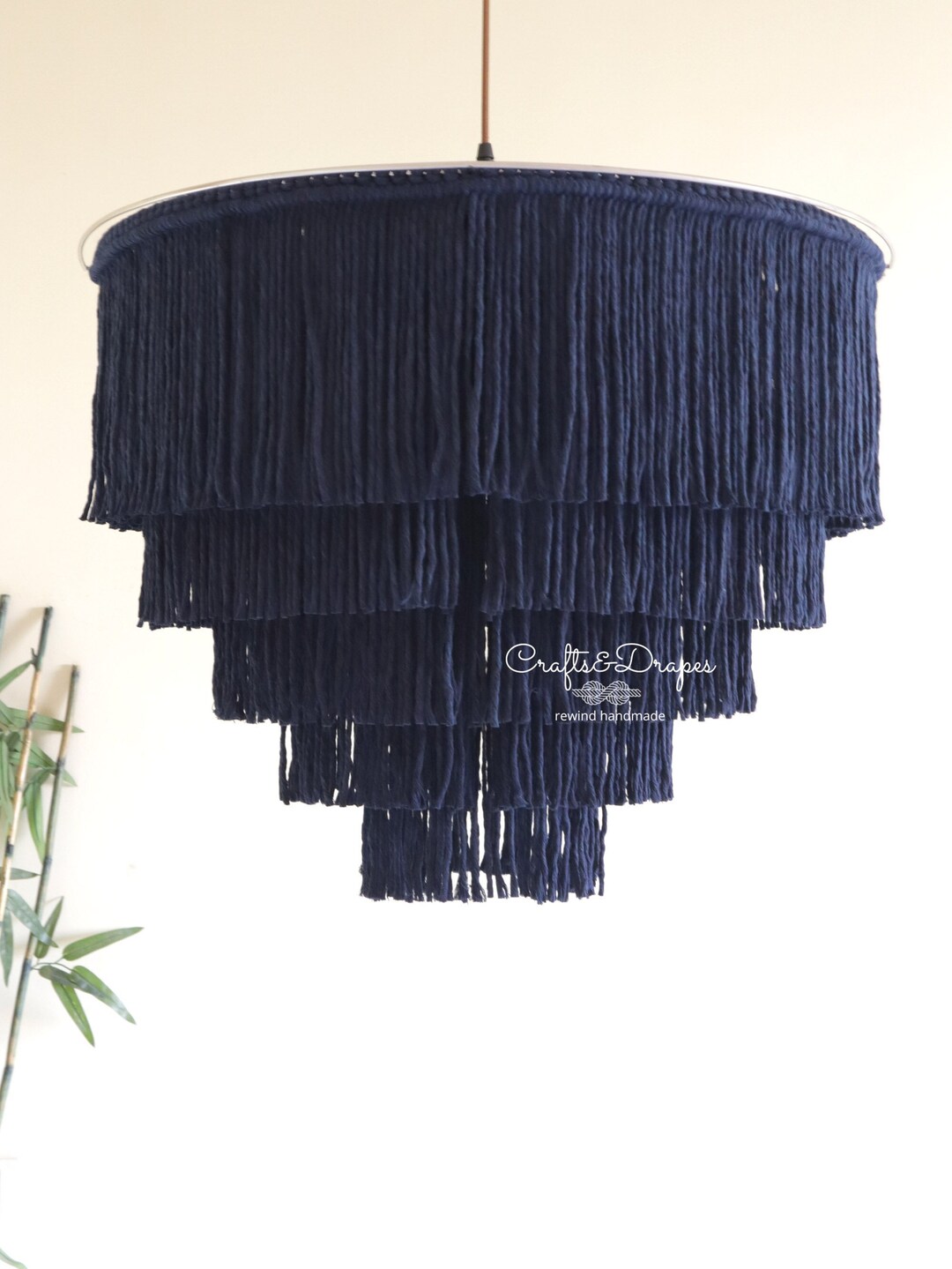 Boho Fringe Chandelier LABYRINTH Macrame Pendant Light Macrame Fringe ...