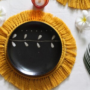 Large Macrame Placemat | Macrame Plant Mat | Macrame Pot Holder ...