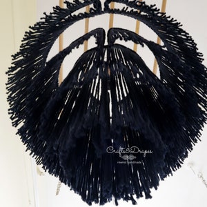 Boho Fringe Chandelier LABYRINTH Macrame Pendant Light Macrame Fringe ...