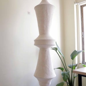 Crochet Suspension Light | Boho Light Ceiling Fixture | Crochet Pendant ...