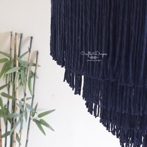 Boho Fringe Chandelier LABYRINTH Macrame Pendant Light Macrame Fringe ...