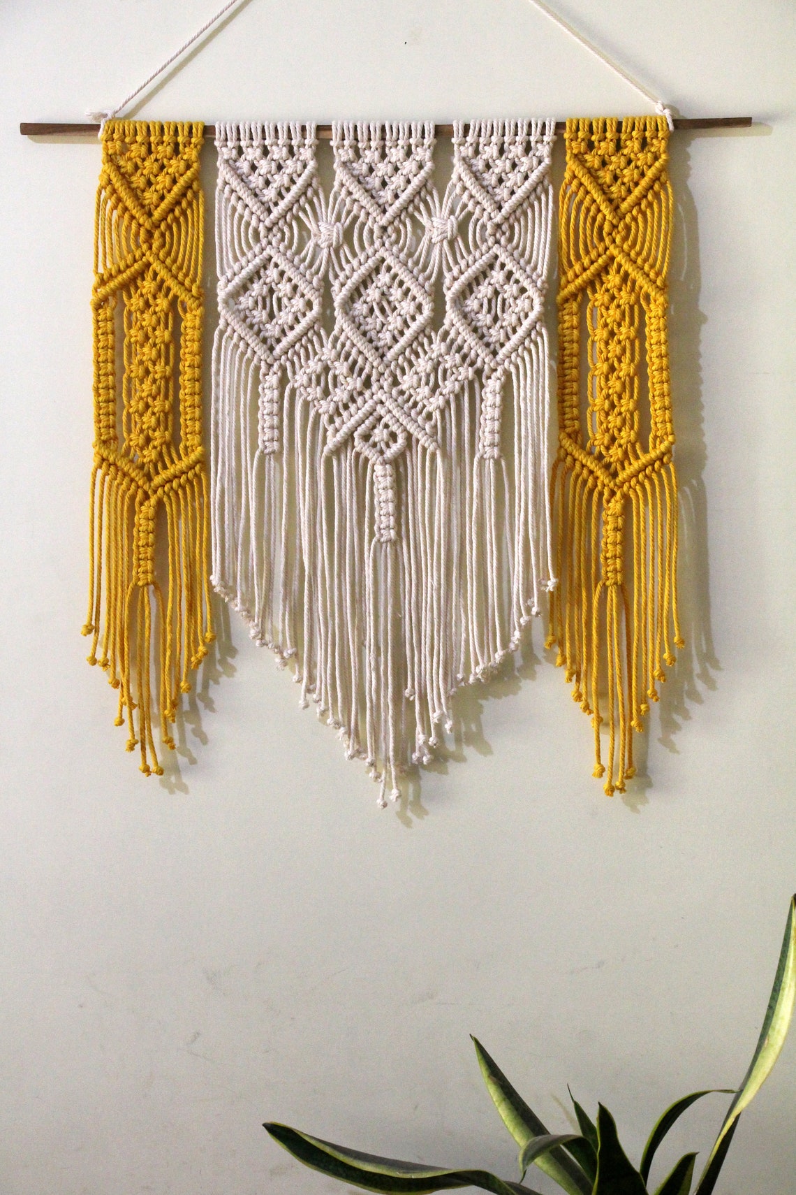 Geometric Macrame Wall Tapestry Boho Wall Hanging Modern - Etsy