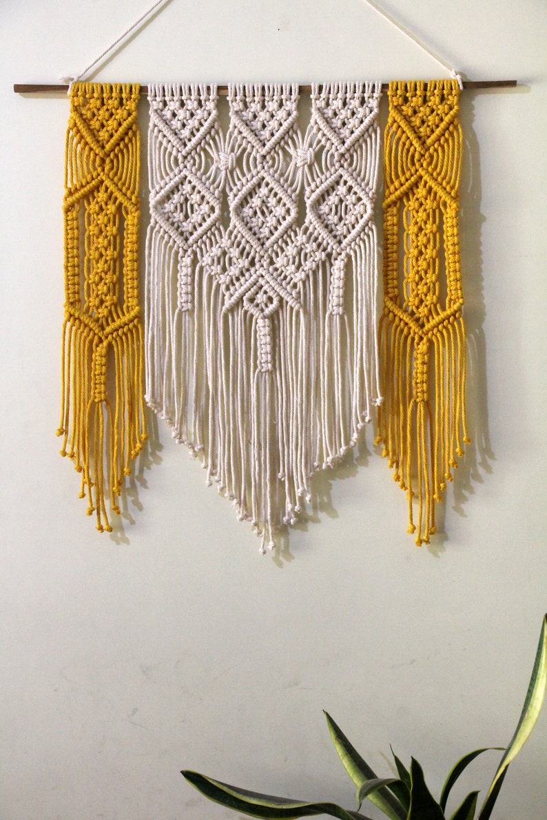 Geometric Macrame Wall Tapestry Boho Wall Hanging Modern - Etsy