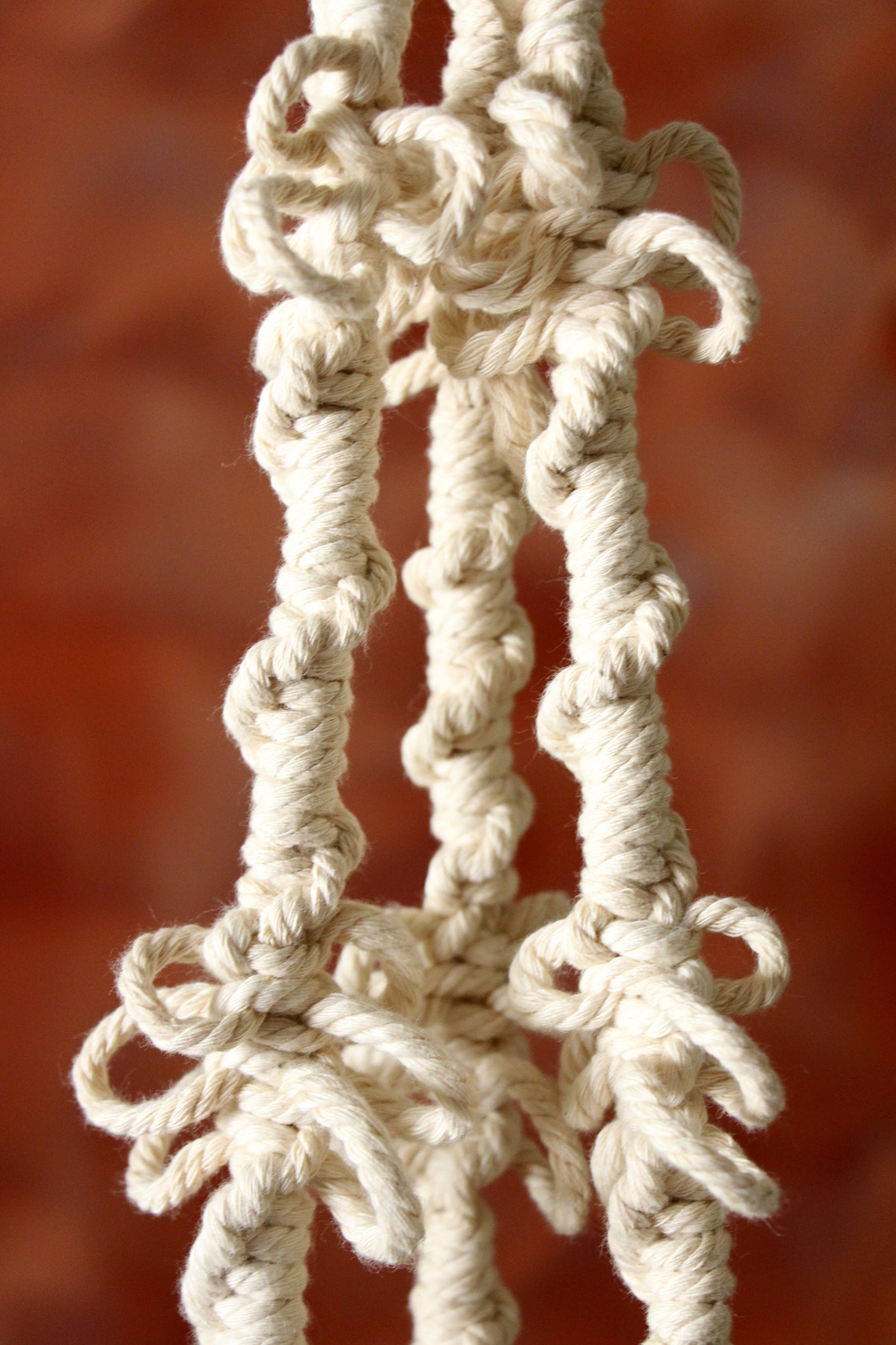 Boho Plant Hanger Spiral Loop Macrame Planter Plant - Etsy