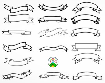 Banner silhouette | Etsy