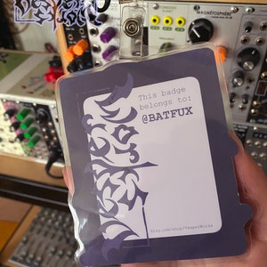 Custom Furry Convention Badge Chibi Lineless Style - Etsy