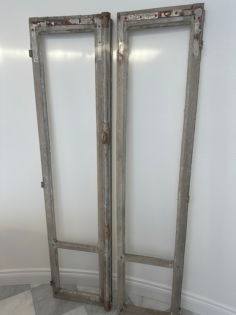 Antique French Casement Window Frames FABULOUS Details Rare and Very ...