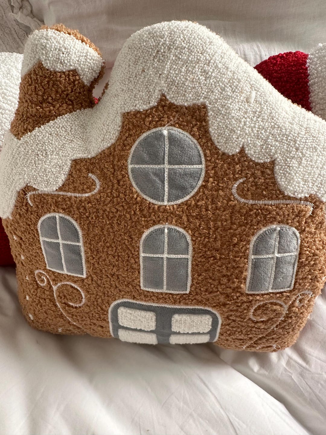 Adorbs Gingerbread House Pillow Pottery Barn Dupe Christmas Core ...