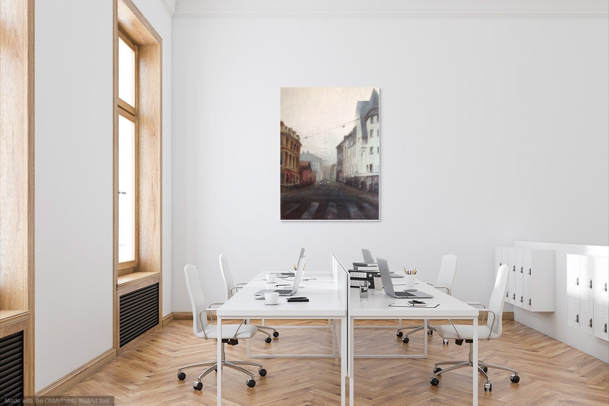 Original Oil Painting. City Landscape. Riga. Large Oil Painting on ...