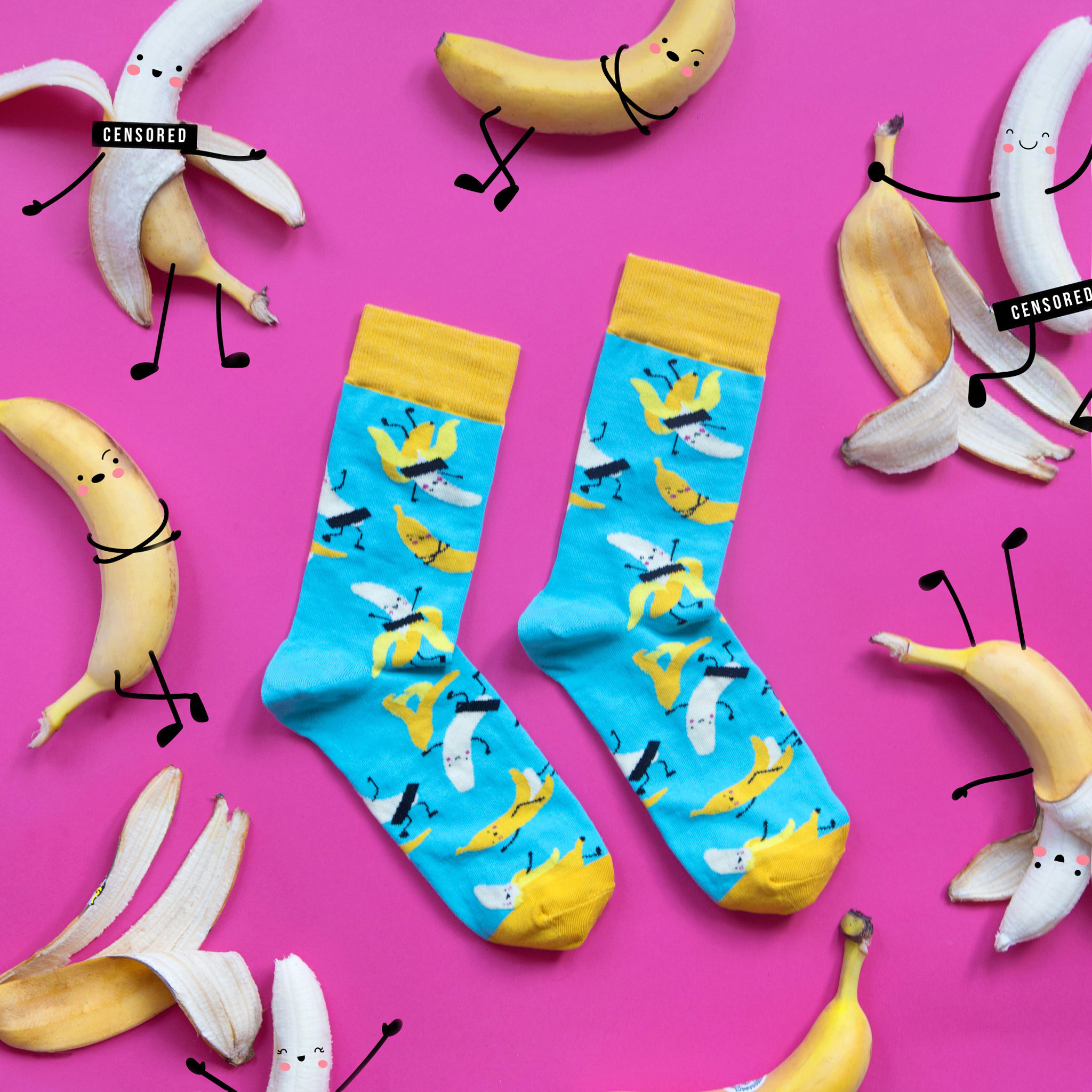 WANNA BANANA Socks Men Socks Colorful Socks Women Socks - Etsy Canada
