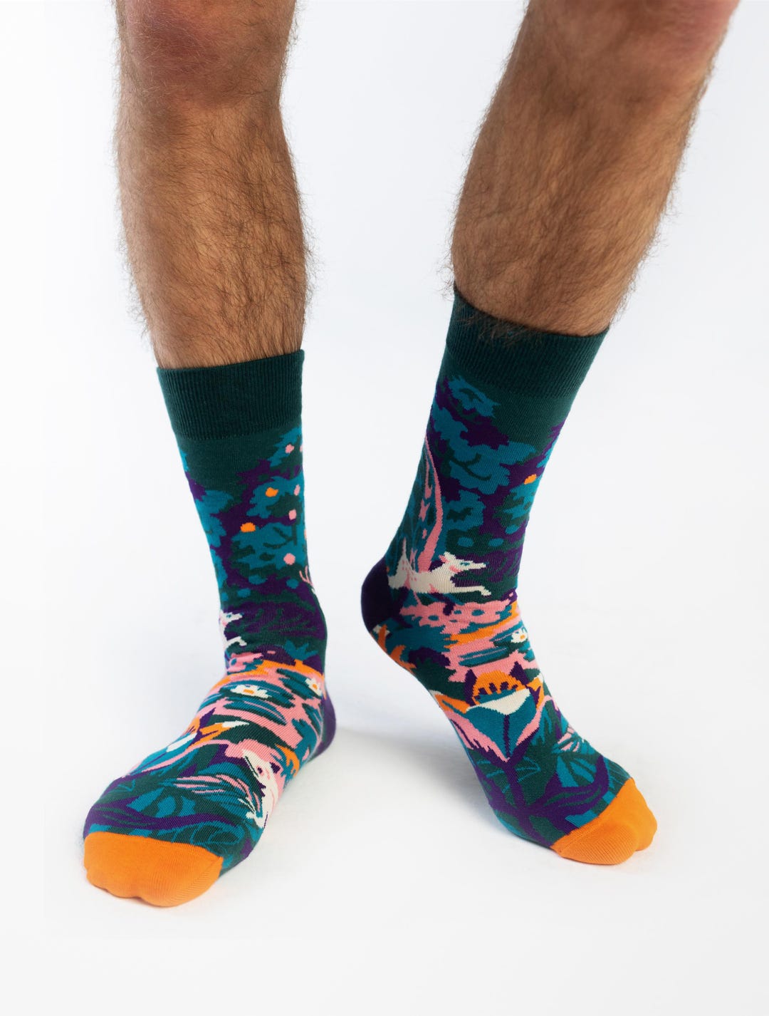 Deers Socks Magic Forest Socks Design Socks Fashion Socks Banana Socks ...