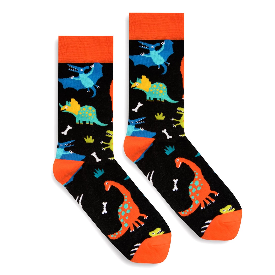 Dino Socks Dinosaur Socks T-rex Socks Fun Socks - Etsy