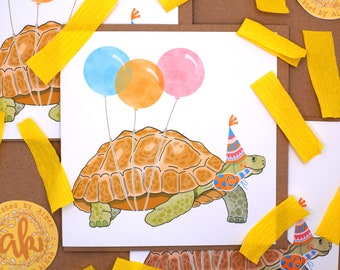 Happy Birthday Tortoise - Etsy