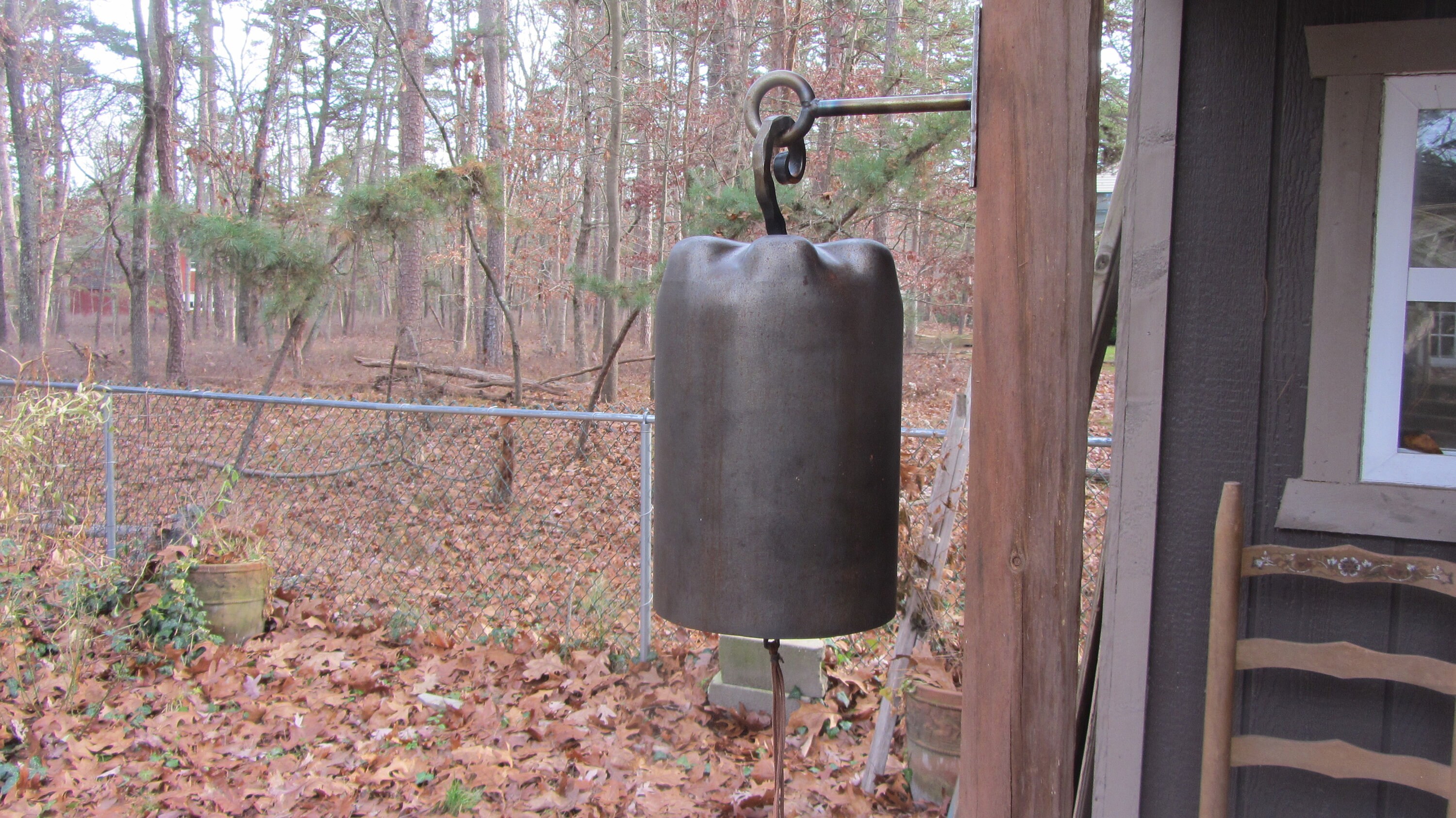 Rustic Gong, Cylinder Bell, Tank Bell, Farm Bell, Entry Bell, Yard Art ...