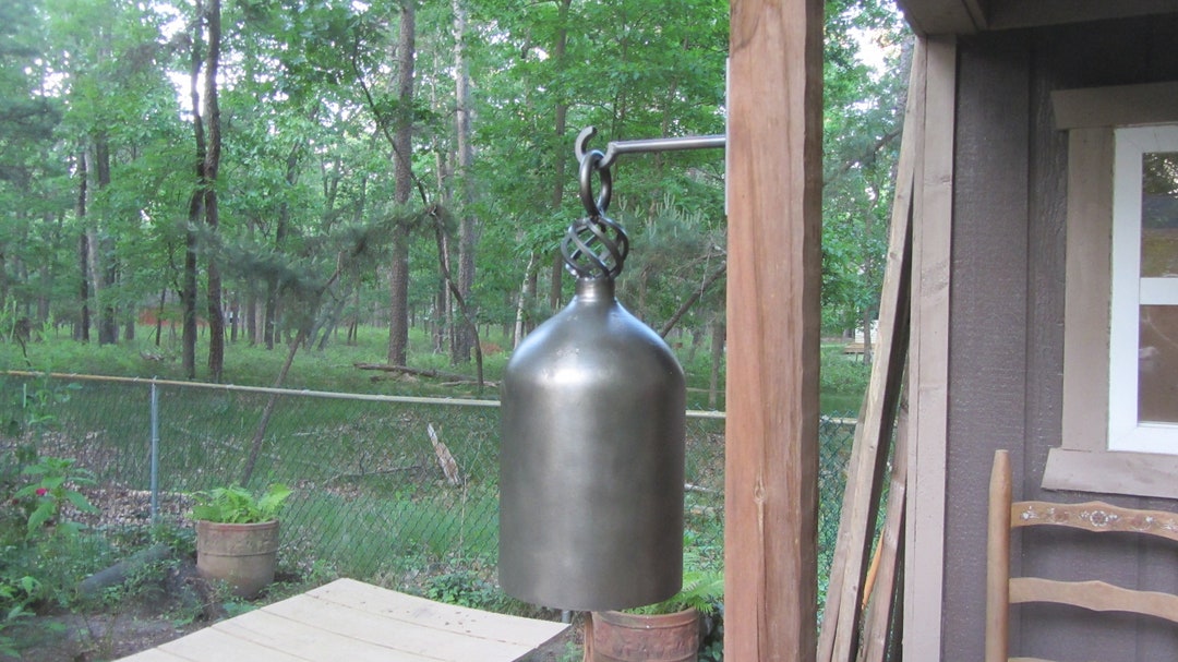 Rustic Gong, Cylinder Bell, Tank Bell, Farm Bell, Entry Bell, Yard Art ...