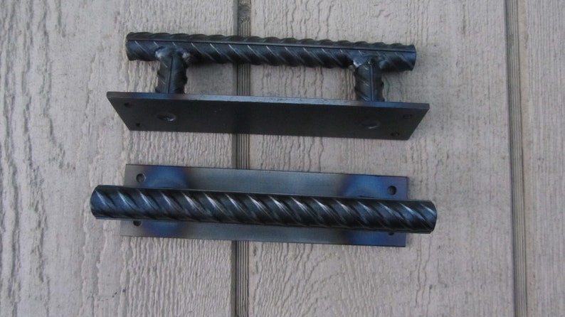 Industrial Handles, Barn Door, Rebar Door Handles - Etsy