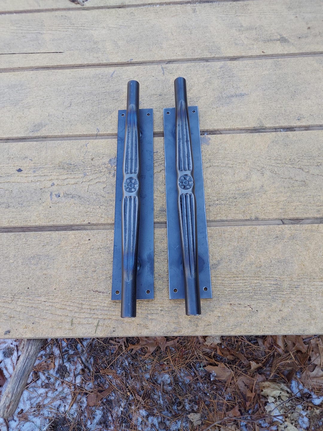 Handles, Rustic Handles, Barn Door, Rebar. Industrial Door Handles - Etsy